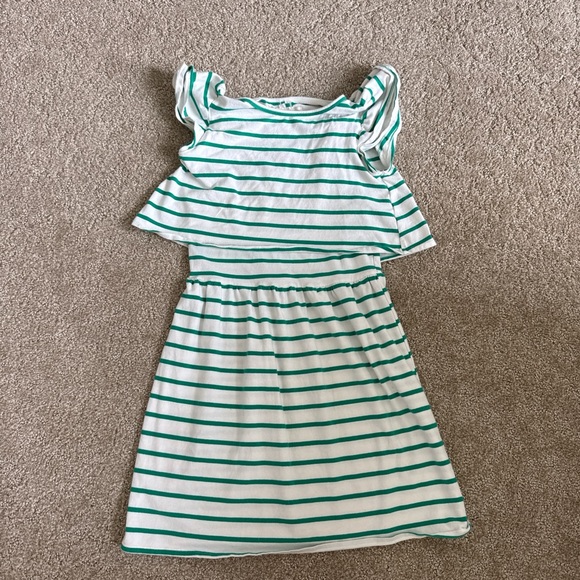 Tucker + Tate | Dresses | Girls Tucker Tate Green And White Striped ...